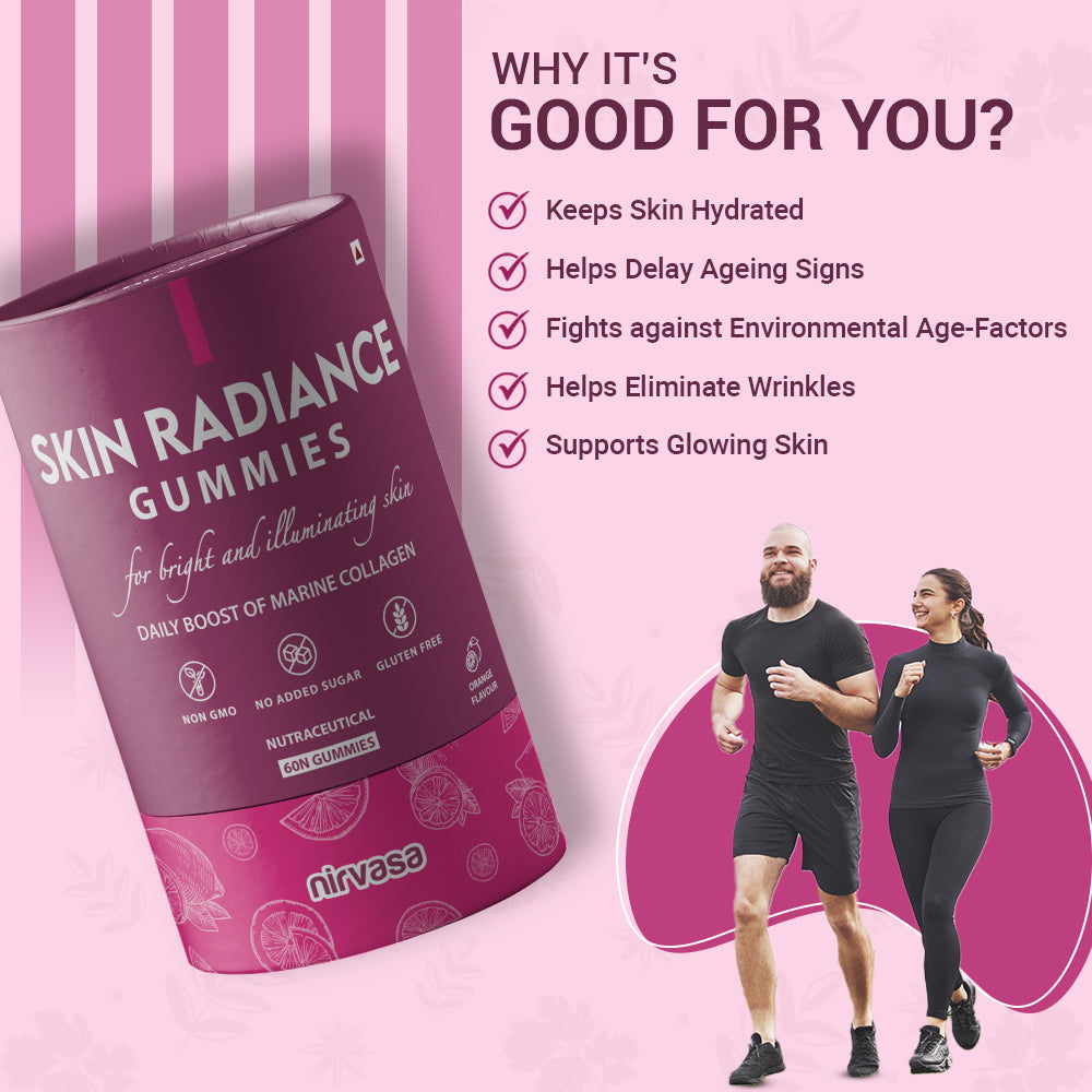 Buy Skin Radiance Gummies Online at Best Price In India – NIRVASA