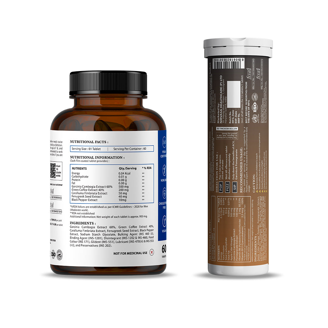 KETO Tablets & ACV Effervescent Tablets Combo Online – NIRVASA