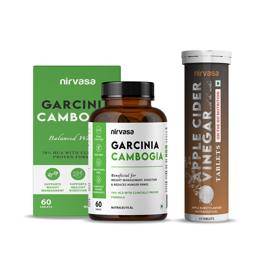 Garcinia Cambogia & ACV Effervescent Tablets Combo – NIRVASA