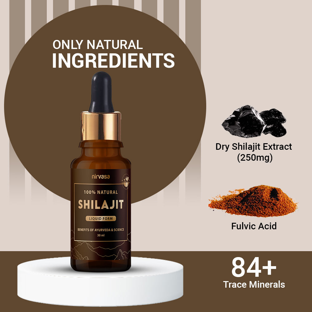 Buy Pure Shilajit Liquid Online at Best Price in India – NIRVASA